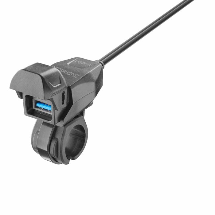 Interphone USB-A Handlebar Power Supply - Adventure Rider